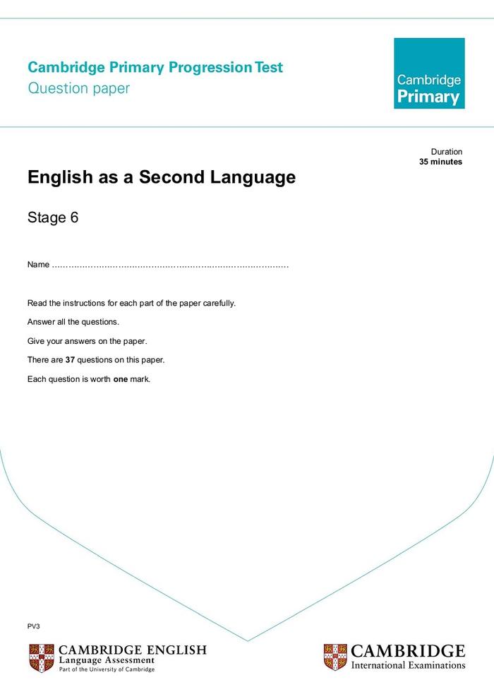 Jual Primary Checkpoint English(ESL) Progression Test Stage 6 2016 ...
