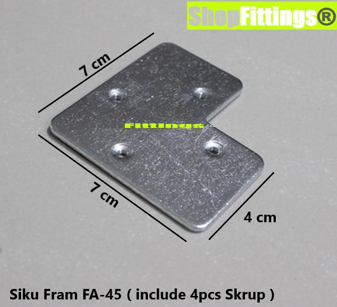 Jual Siku Sudut Joint Corner L Bracket Frame Alumunium Profile Cabinet ...