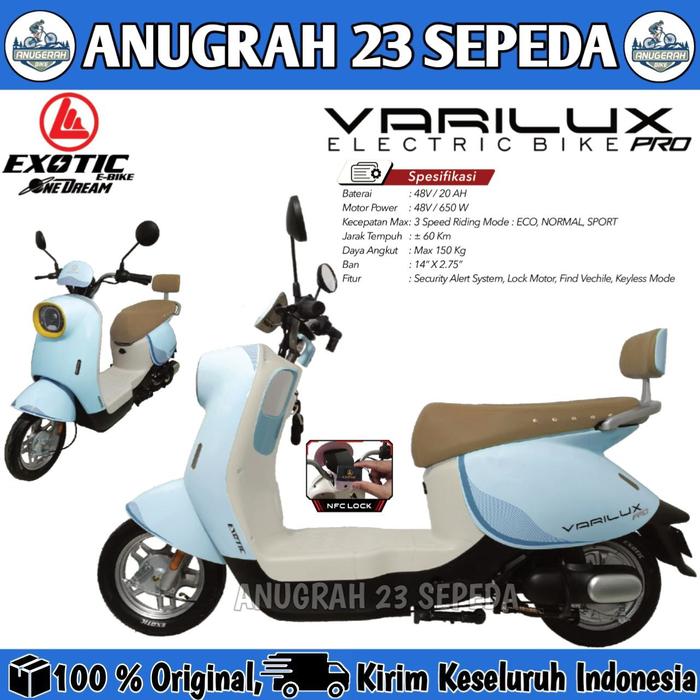 Jual Sepeda Listrik ET VARILUX PRO TERBARU 650 Watt E-Bike - Blue ...