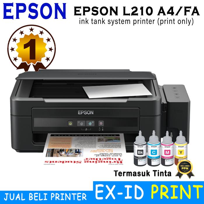 Jual printer epson L210 print scan copy Unit Epson L210 siap pakai ...