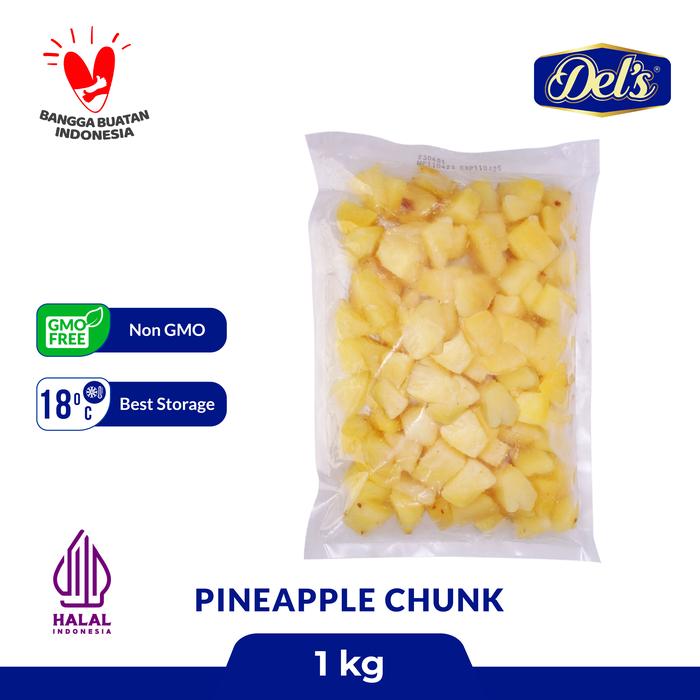 Jual Del's Nanas Potong Beku IQF / Frozen Pineapple IQF Premium - 1 Kg - Kab. Sidoarjo ...