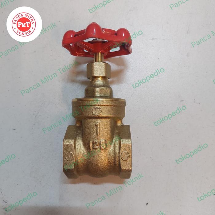 Jual Gate Valve Kuningan Kitz 1" inch Original - Jakarta Barat - Panca Mitra Teknik | Tokopedia
