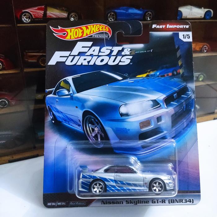 Jual Hot Wheels Nissan Skyline GT-R (BNR34) R34 Fast Imports Fast ...
