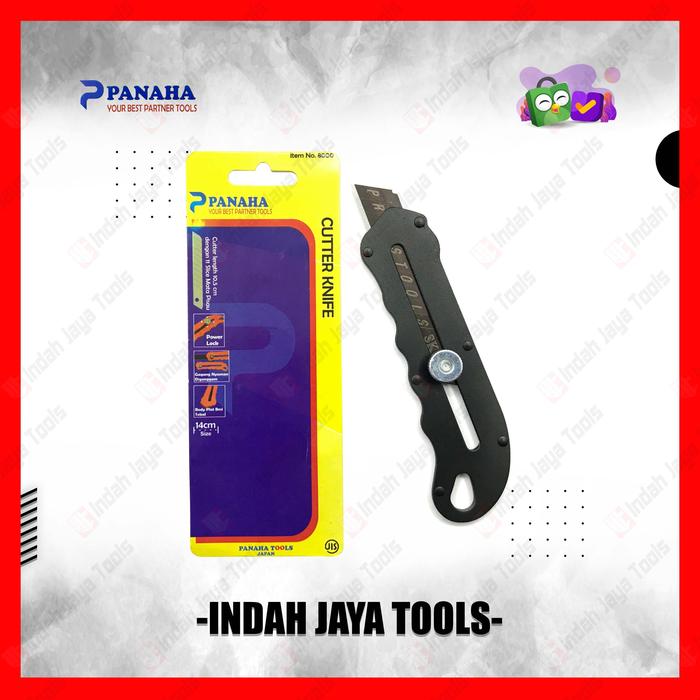 Jual PANAHA Pisau Cutter Knife Body Plat BESI - Cuter Pemotong Kertas ...
