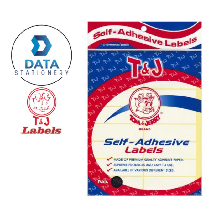 Jual Label Tom and Jerry No. 104 / Label Paper No. 104 (per pad/plastic ...