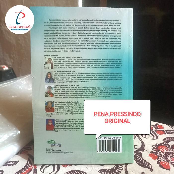 Jual Buku Teknologi Sediaan Liquid Dan Semi Solid - Tatiana Siska Wardani Di Seller Noelle ...