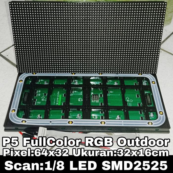 Jual Modul LED P5 SMD RGB Full Color Outdoor 32x16cm - Kota Bandung ...
