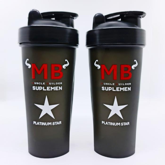 Jual Shaker MBSUPLEMEN 750 ml PLATINUM STAR MB SUPLEMEN Botol Air Shake ...
