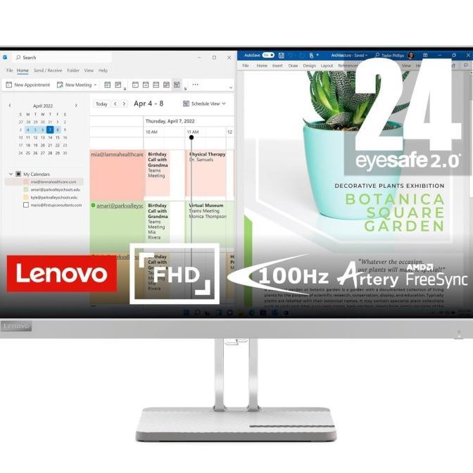 Jual Monitor Lenovo L24E-40 23.8 Inch Fhd Va 100Hz 4Ms Freesync Hdmi ...