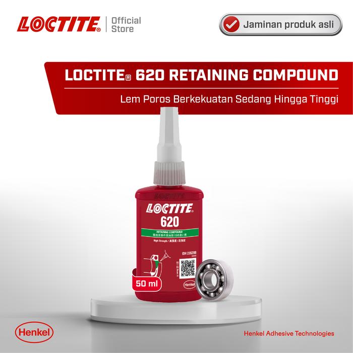 Promo Henkel LOCTITE 620 Retaining Compound Lem Bearing Shaft 50 ml ...