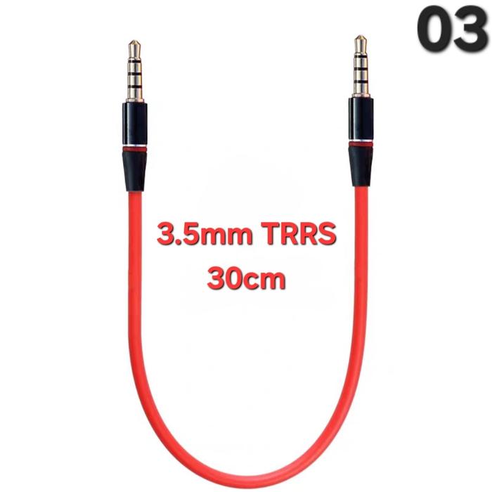 Jual AVPRO AVL-AUX3.5-RED TRRS TRS 3.5mm AUX Audio Cable Male to Male ...