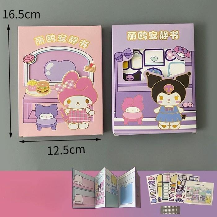 Jual DIY CUTE CHARACTERS ROOM DECORATION busy doll house rumah paper ...