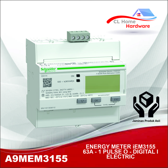 Jual iEM3155 Kwh meter 3 phase include TERA - A9MEM3155 SCHNEIDER ...