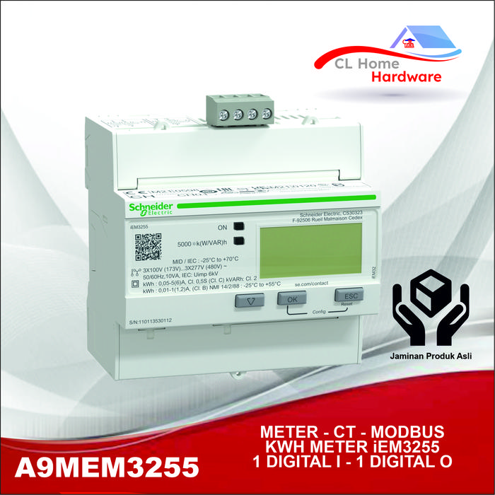 Jual KWH METER SCHNEIDER 3 PHASE energy meter IEM3255 / A9MEM3255 TERA - Jakarta Barat - CL home ...