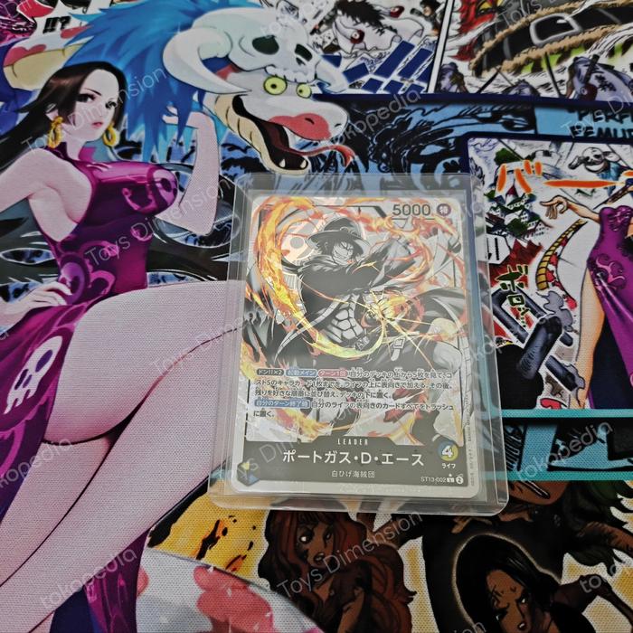 Jual Portgas D. Ace Parallel Leader ST13-002 One Piece Card Game ...
