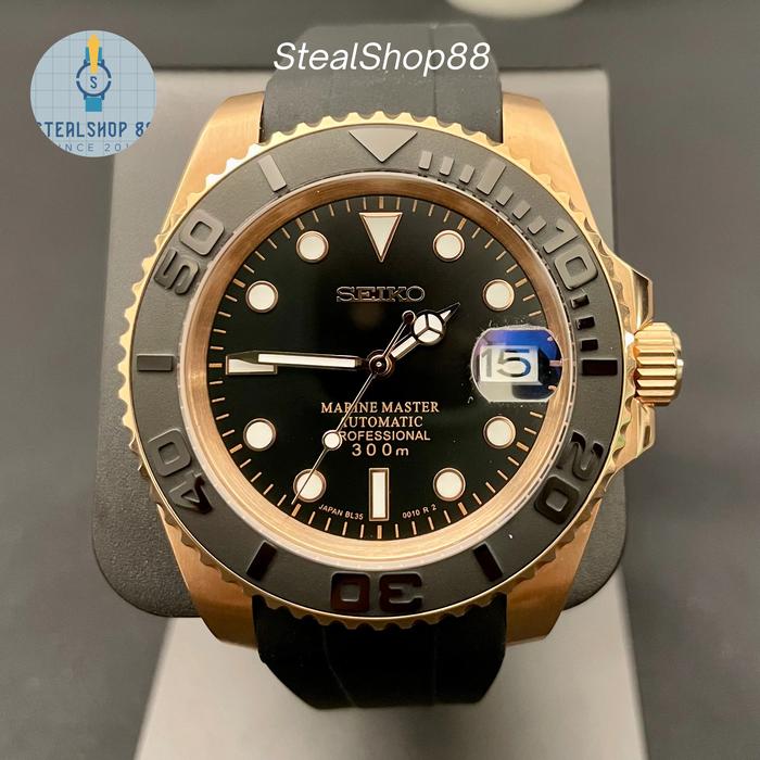 Promo Jam Tangan Seiko Automatic Yacht Master Gold NH35 MOD - Jakarta ...