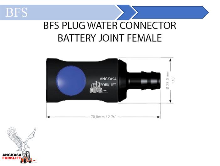 Jual BFS Socket Water Connector Battery Joint Female Battery Filling ...