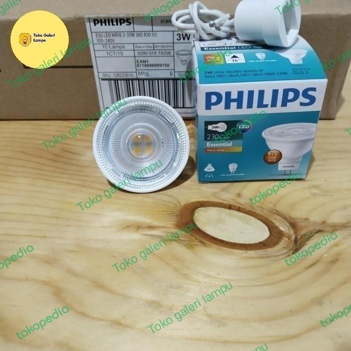Jual PHILIPS LED ESSENTIAL MR16 3W 36D 100-240V WARM WHITE - Jakarta Pusat - Toko galeri lampu ...