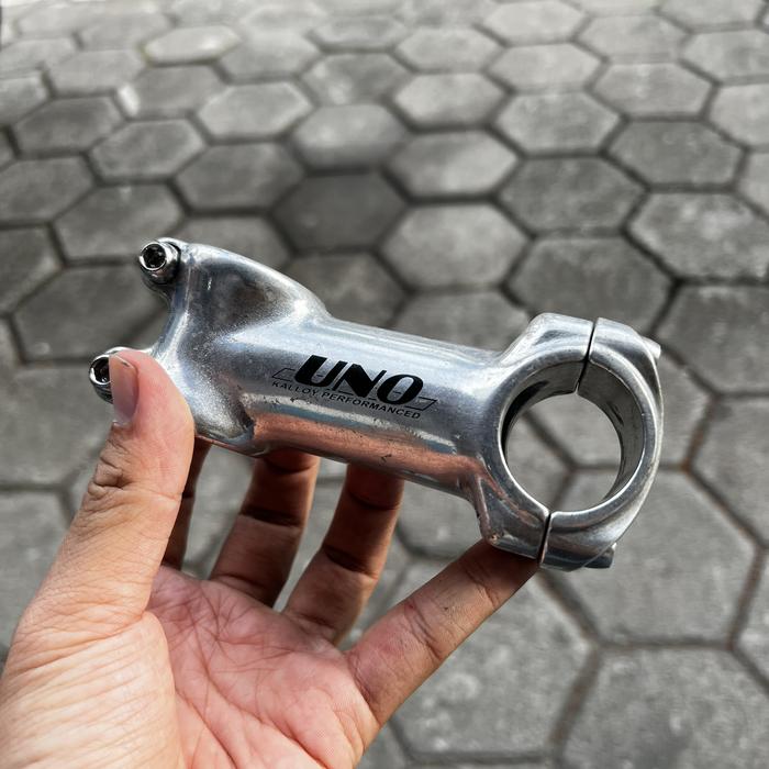 Jual STEM SEPEDA SILVER CHROME MTB OVERSIZE VINTAGE 90MM 9CM KALLOY UNO ...