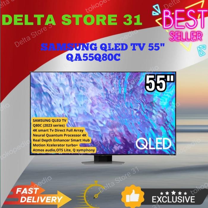 Jual SAMSUNG QA55Q80CAK QLED 4K UHD SMART TV 55 Inch QA55Q80C / 55Q80C Q80C - Kota Surabaya ...