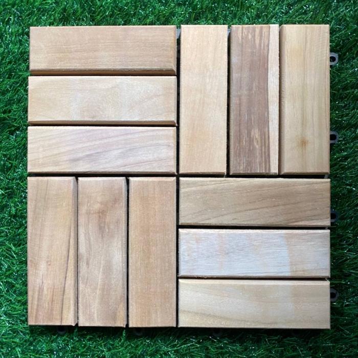 Jual Lantai Kayu Decking Tile Jati Bongkar Pasang - Ubin Parket ...