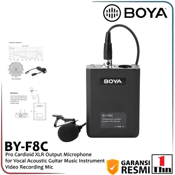 Promo BOYA BY-F8C Pro Cardioid Microphone for music instrument vocal ...