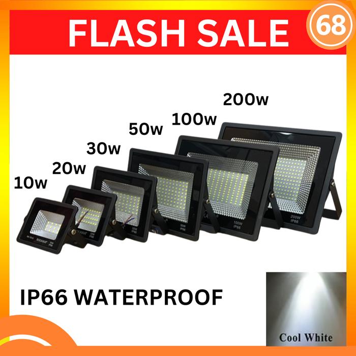 Jual LAMPU SOROT LED SMD 10W 20W 30W 50W 100W 200W IP66 WATERPROOF OUTDOOR - Jakarta Utara ...
