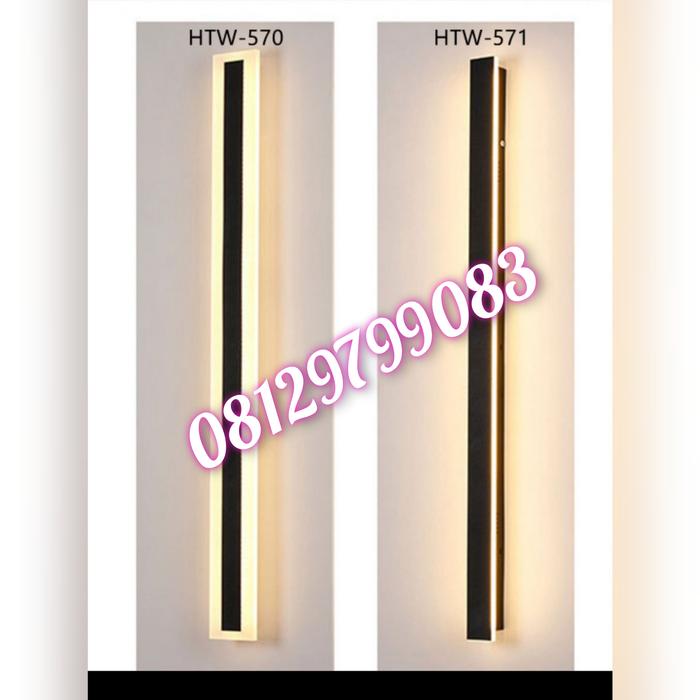 Jual lampu pilar led wall lamp long linear strip minimalis dinding ...