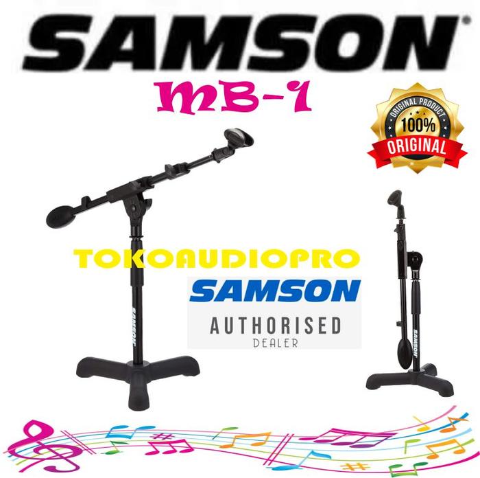 Jual Samson MB1 Mini Boom Stand Mic Pendek Samson MB-1 Microphone Stand ...