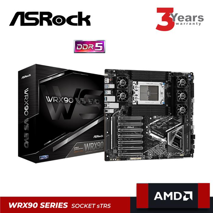 Promo ASROCK WRX90 WS EVO | Motherboard AMD WRX90 sTR5 DDR5 EEB Cicil 0 ...