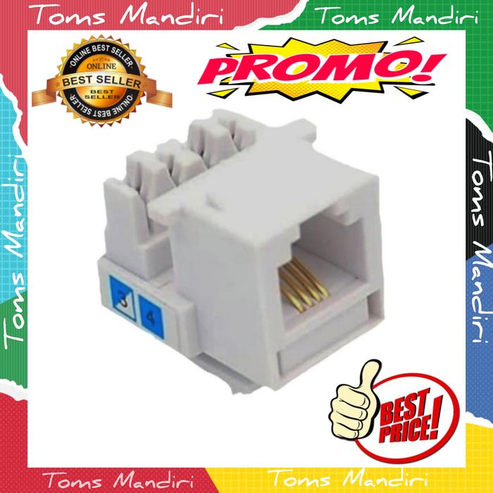 Jual modular jack cat3 rj11 telp 4pin. - Jakarta Barat - Toms Mandiri ...