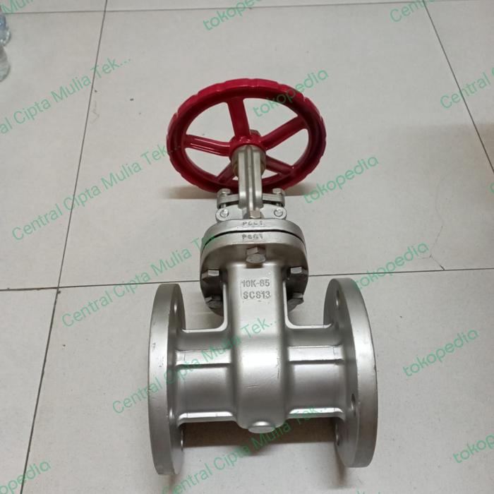 Jual Gate Valve Stainless ss304 Flange JIS 10k/ 3" inch - Jakarta Barat ...