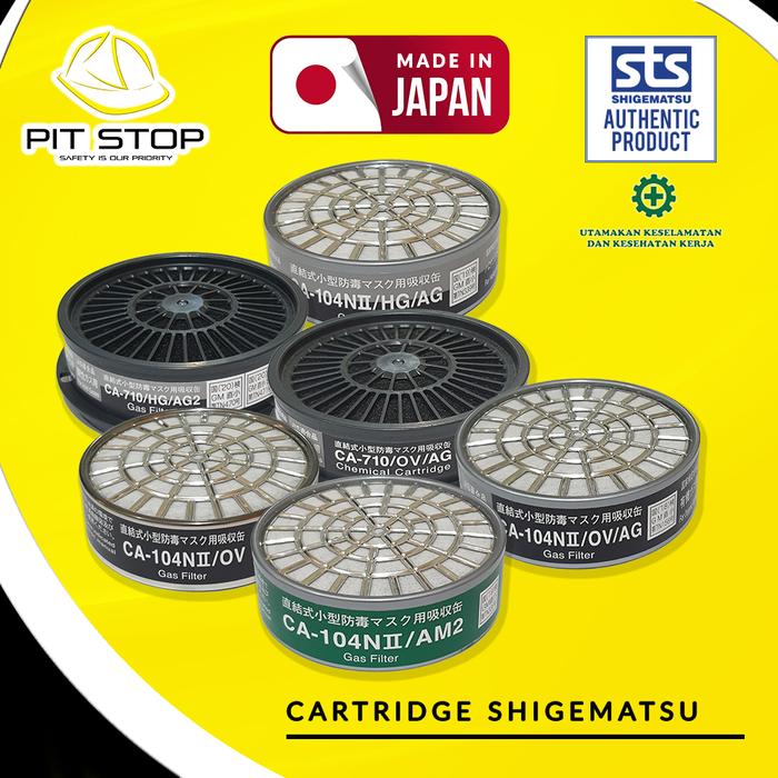 Jual Cartridge Filter Masker Shigematsu Mask Refill Respirator Chemical Gas - Jakarta Barat ...