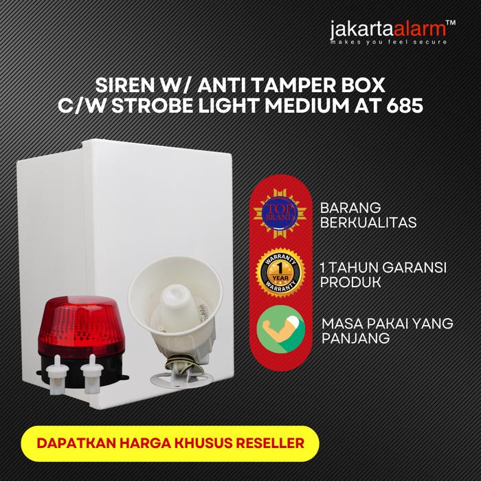 Jual Sirine Strobe Light Metal Box Tamper Switch Lengkap AT 685 ...
