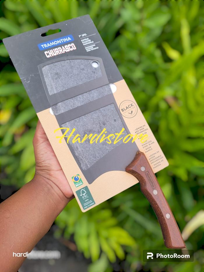 Jual Pisau Cleaver 18 cm Tramontina 22845/107 Chinese Knife CHURRASCO ...