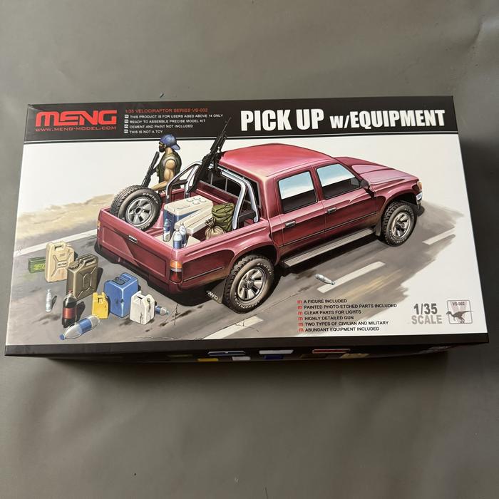 Jual 1/35 model kit military MENG vs-002 PICK UP with Equipment - Kota ...
