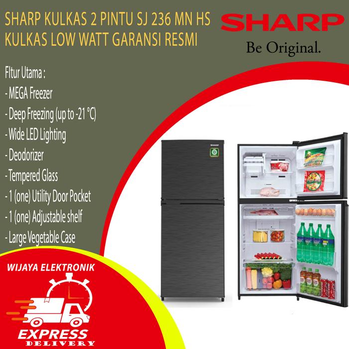 Promo KULKAS SHARP SJ 236 MN 205L 2 PINTU SHARP SJ-236MN-HS 205 L Cicil ...