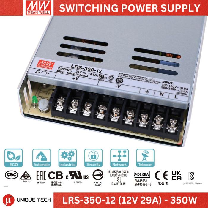 Jual MEAN WELL 12V 29A MEANWELL 30A LRS-350-12 POWER SUPPLY SWITCHING SMPS - Kota Bandung ...