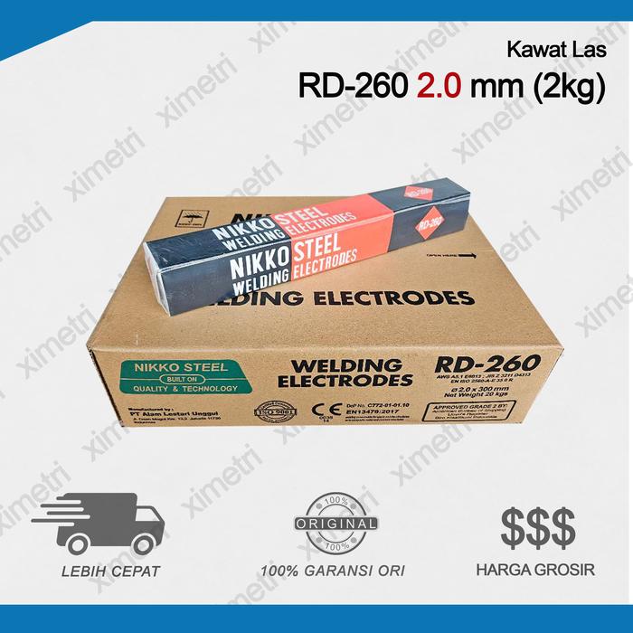 Jual Kawat Las RD260 2.0mm (2 KG) Nikko Steel / RD 260 2.0 mm Nikko ASLI - Kota Tangerang ...