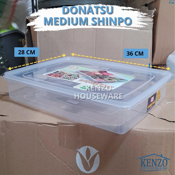 Jual Kotak Donat Plastik Tempat Wadah Makanan Donatsu Medium Large ...