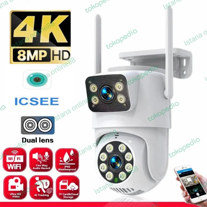 Promo IP Camera CCTV ICSEE Dual Lensa Outdoor Waterproof Wifi - Jakarta ...