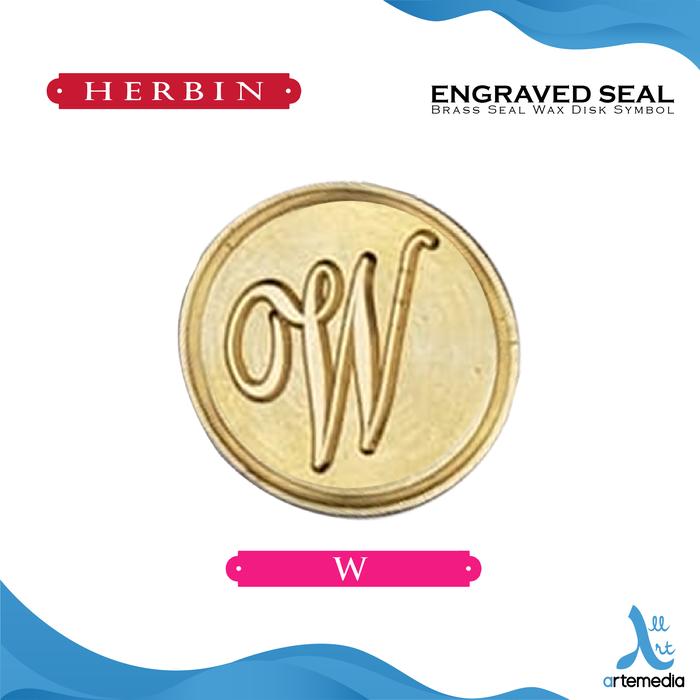 Jual Herbin Brass Seal Wax Disk Symbol Motif Stempel Segel Lilin - 01/ ...