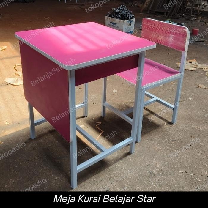 Jual Meja kursi belajar sekolah besi hollow 2 x 2 dimensi 60 x 48 x 75 ...