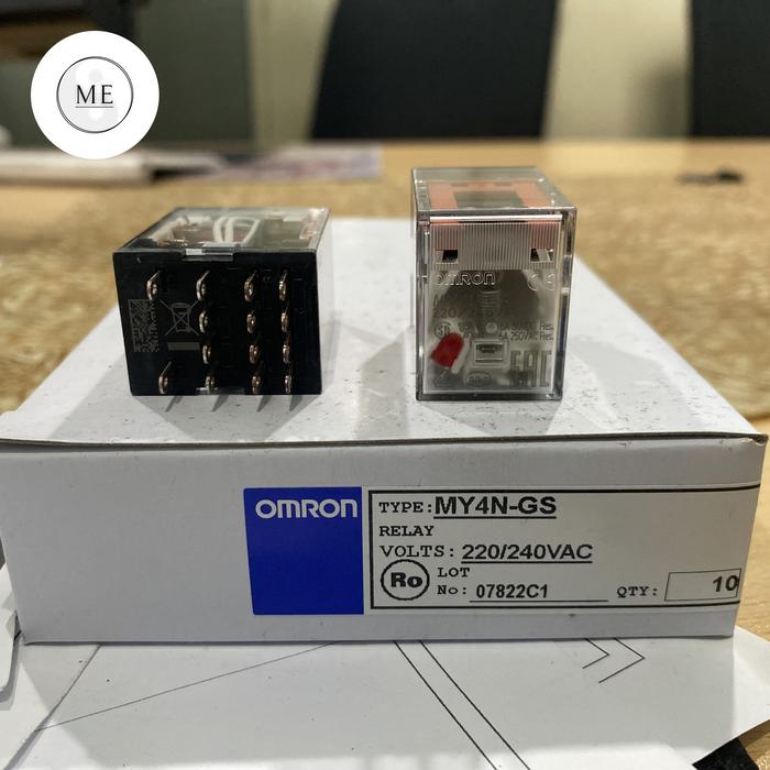 Jual OMRON RELAY 100% ORIGINAL MY4N-GS-220VAC/240VAC MY4N GS 220VAC ...