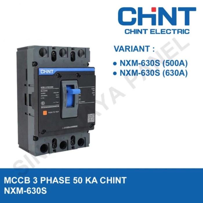 Jual MCCB Breaker Chint Nxm-630S 3P 50kA 630A 500A Ori - Kota Tangerang - Pusat Panel | Tokopedia
