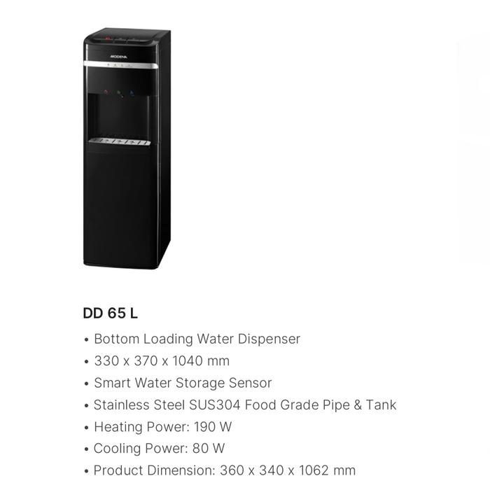 Jual WATER DISPENSER LOW WAT SERIES DD 65 L BY MODENA - Kota Bandung ...