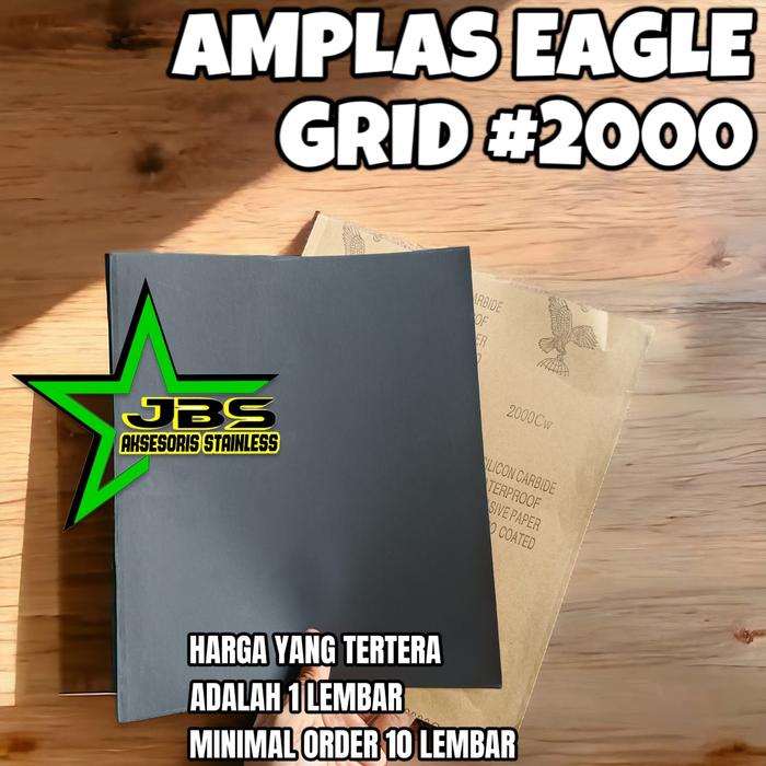 Jual AMPLAS KERTAS EAGLE GRIT #2000 CW POLISHING WATERPROOF ABRASIVE ...