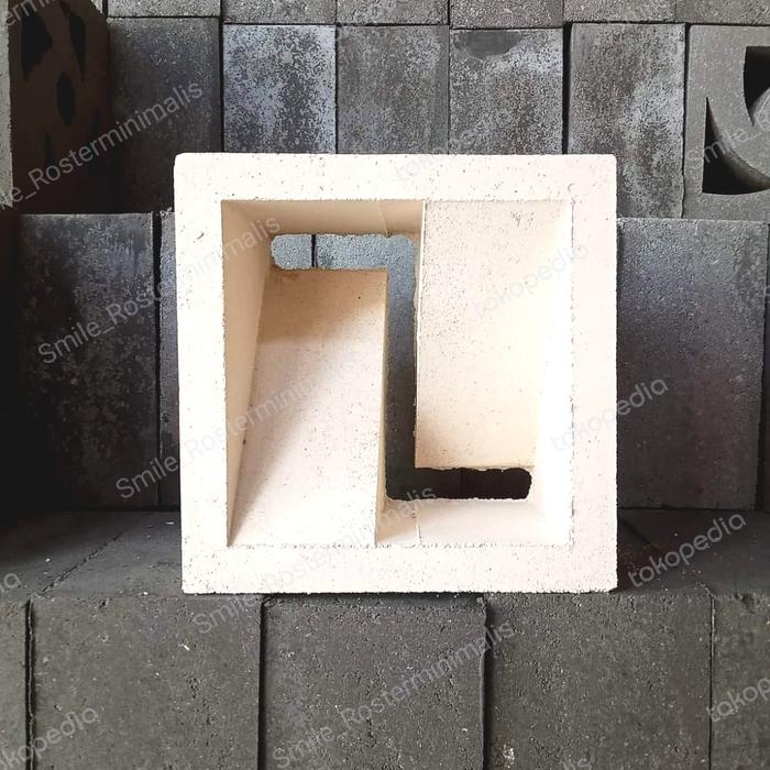 Jual Roster beton minimalis/Loster beton/Anti tampias kombinasi - Putih ...