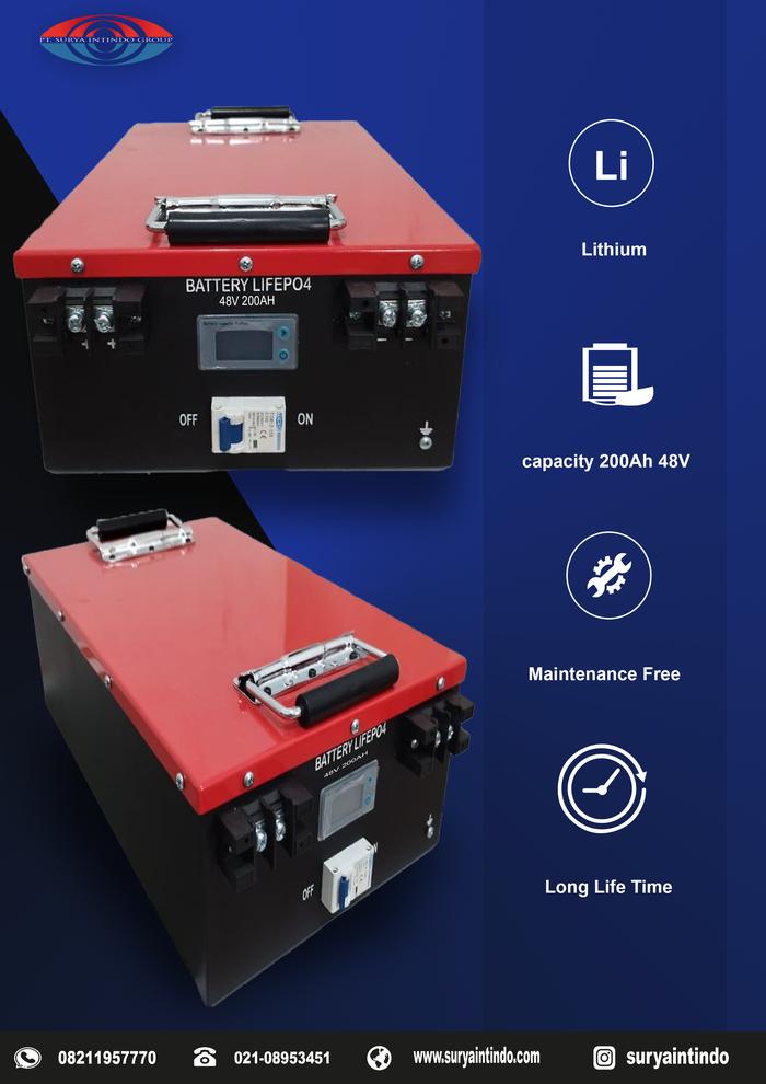 Jual Baterai Lithium LiFePO4 200Ah 48V Support PLTS - Kab. Bekasi ...
