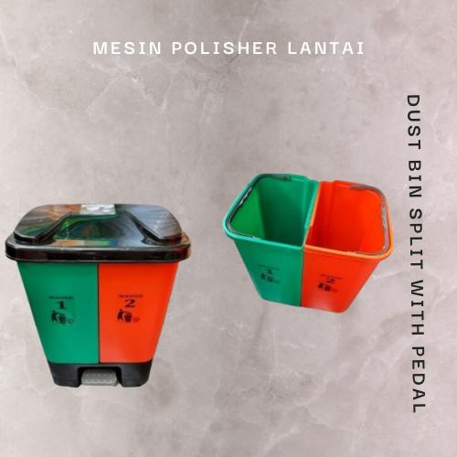 Jual Tempat sampah pilah 2 kotak injak / Dust bin split with pedal ...